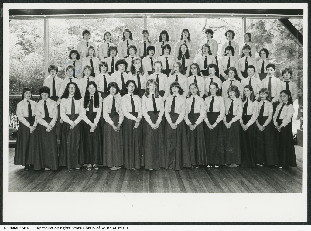 Marryatville High School Choir. • Photograph • State Library of South ...