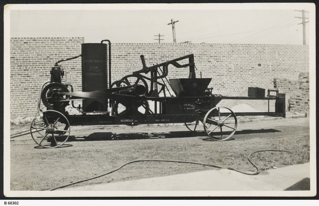 Imperial hay baler • Photograph • State Library of South Australia
