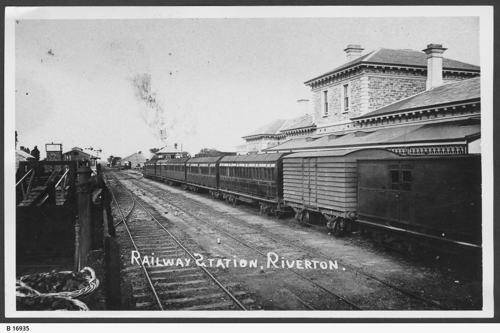 Riverton railway station • Photograph • State Library of South Australia