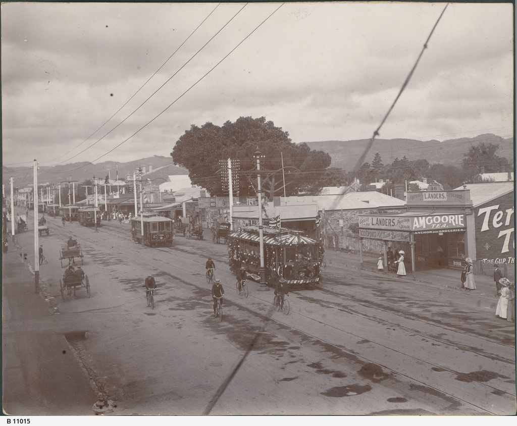 Opening of electric tram system • Photograph • State Library of South ...