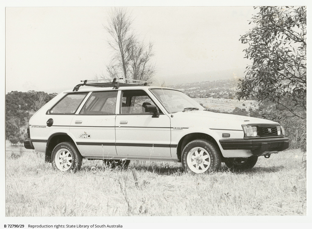 Subaru 4WD sportswagon • Photograph • State Library of South Australia
