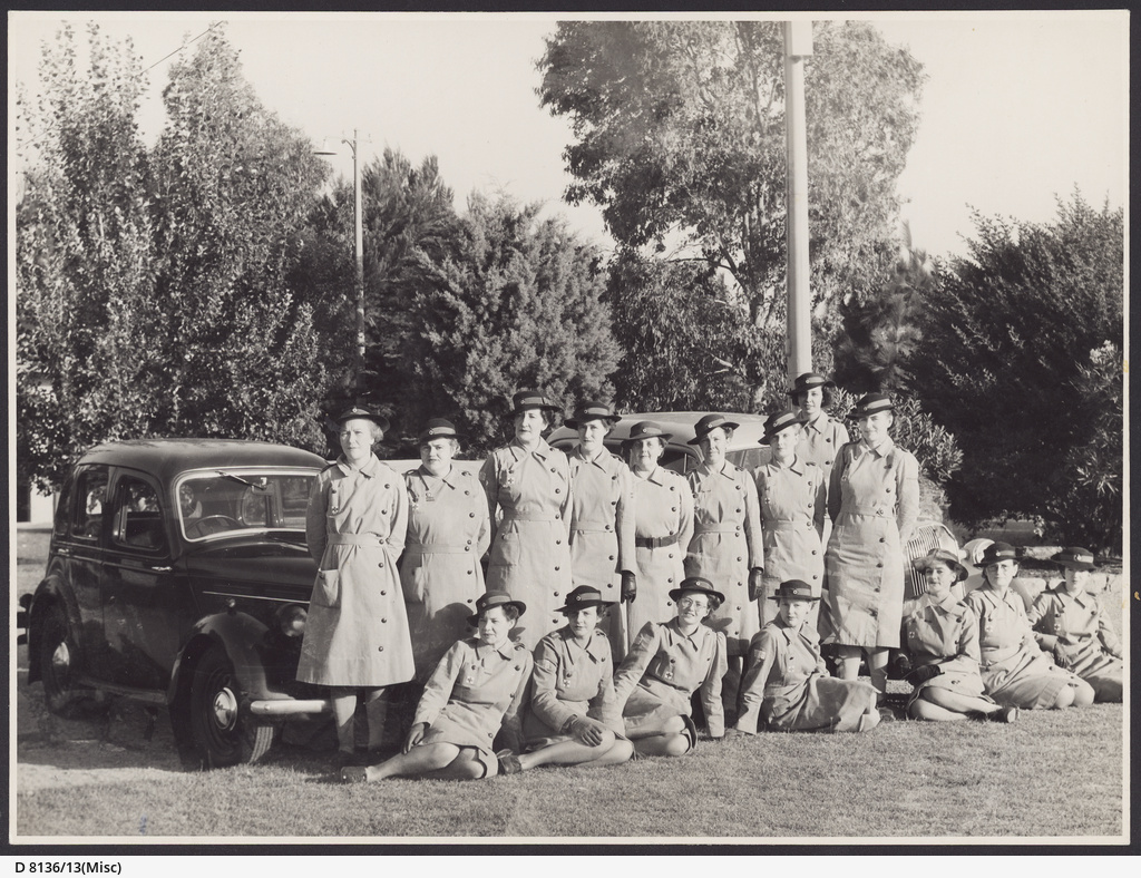 Red Cross transport drivers • Photograph • State Library of South Australia