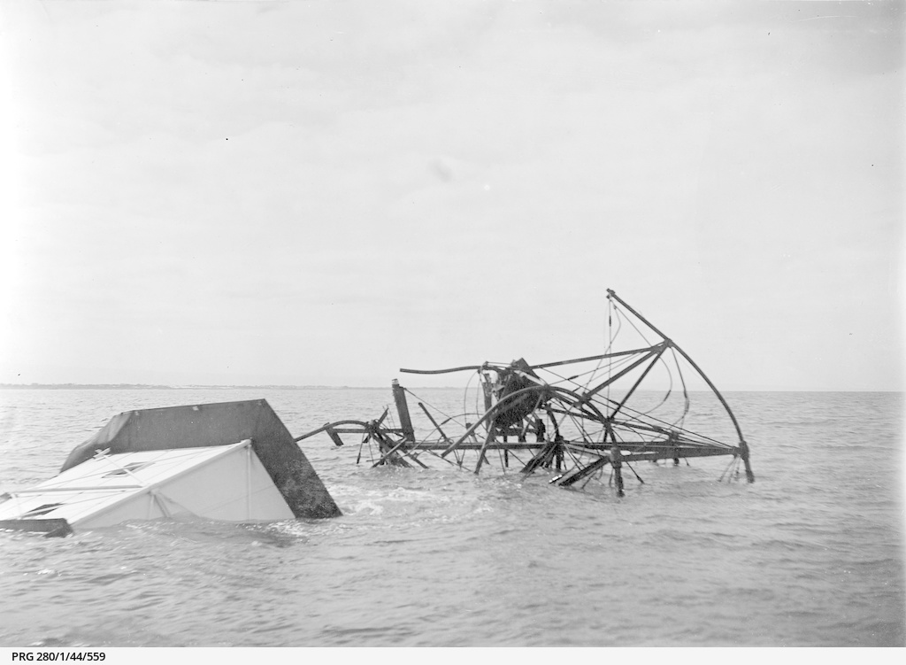 Wrecked Wonga Shoal lighthouse • Photograph • State Library of South ...