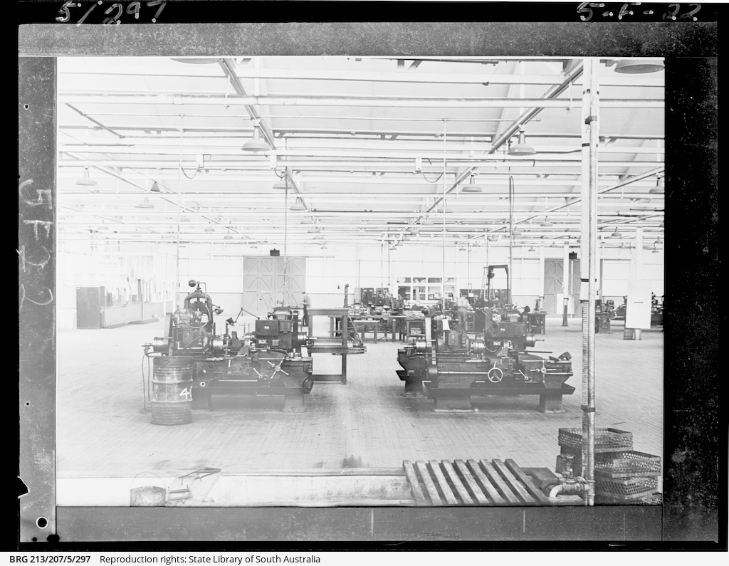 Views inside Finsbury Plant • Photograph • State Library of South Australia