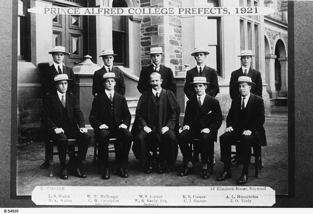 Prince Alfred College Prefects • Photograph • State Library of South ...