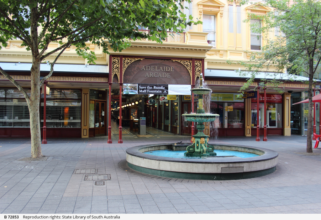 Rundle Mall fountain • Photograph • State Library of South Australia