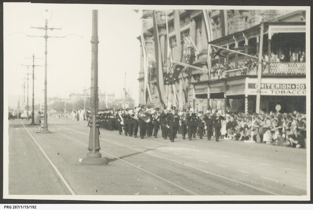'Three Bands on Coronation Day - 10th Battalion' - Adelaide • Photograph • State Library of ...