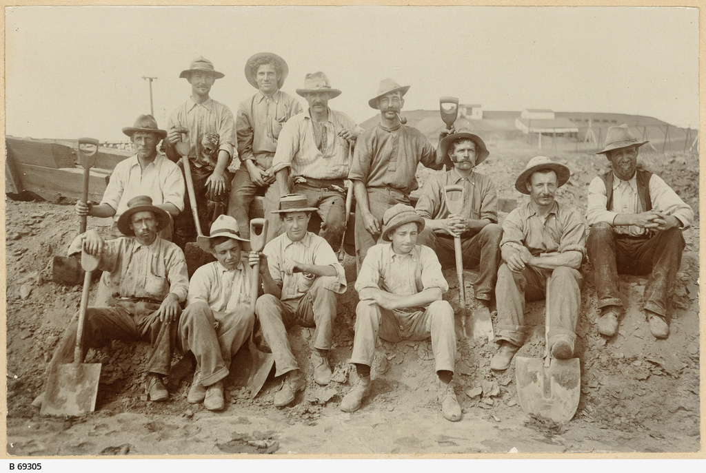 Miners at Moonta • Photograph • State Library of South Australia