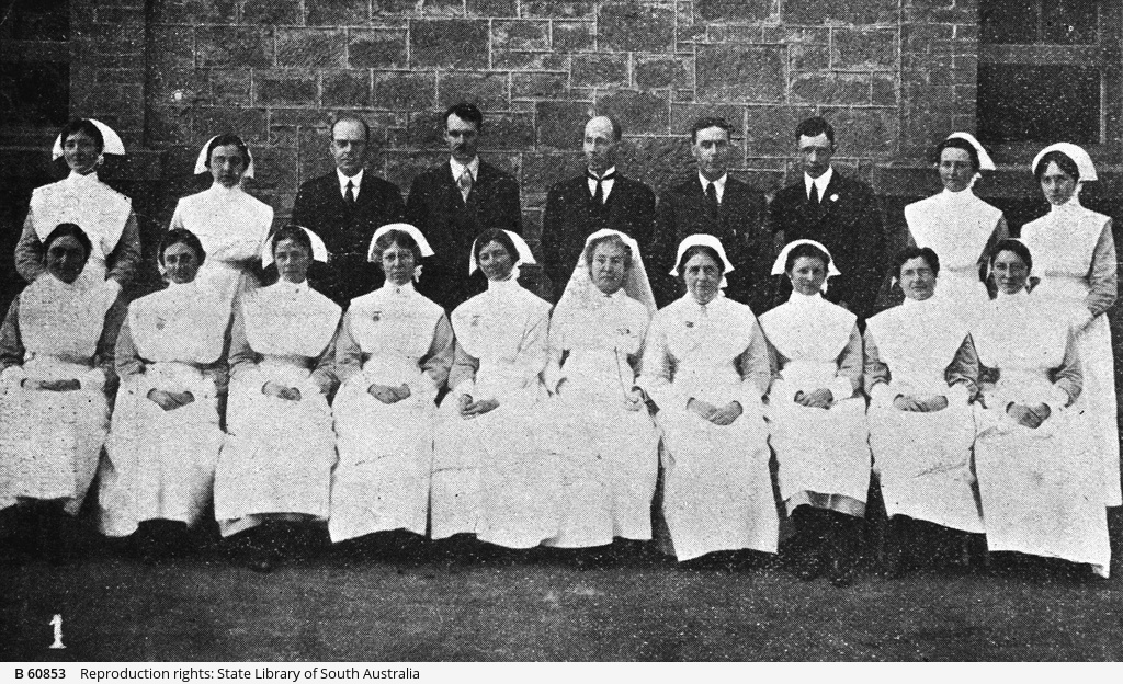 Staff of the Adelaide Hospital • Photograph • State Library of South ...