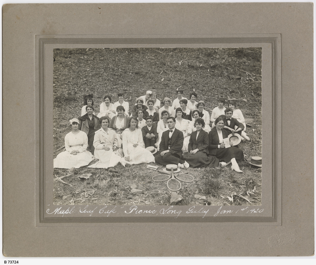 Maple Leaf Cafe staff picnic • Photograph • State Library of South ...
