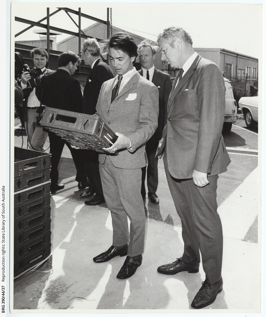 Don Dunstan visiting Castalloy Limited • Photograph • State Library of ...