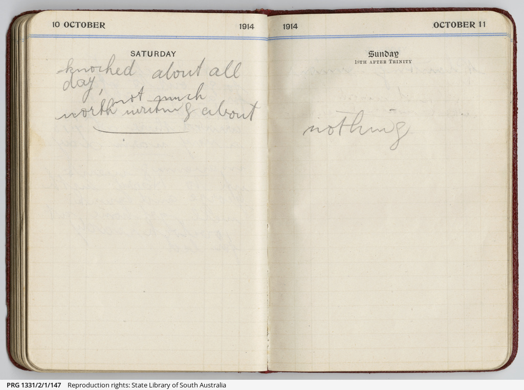 Diary of Frederick Leopold Terrell, 1914 • Manuscript • State Library ...