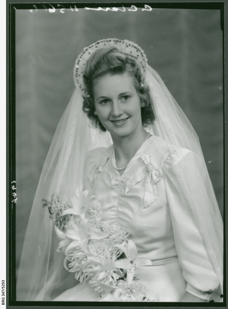 Mrs C. Clare on her wedding day • Photograph • State Library of South ...