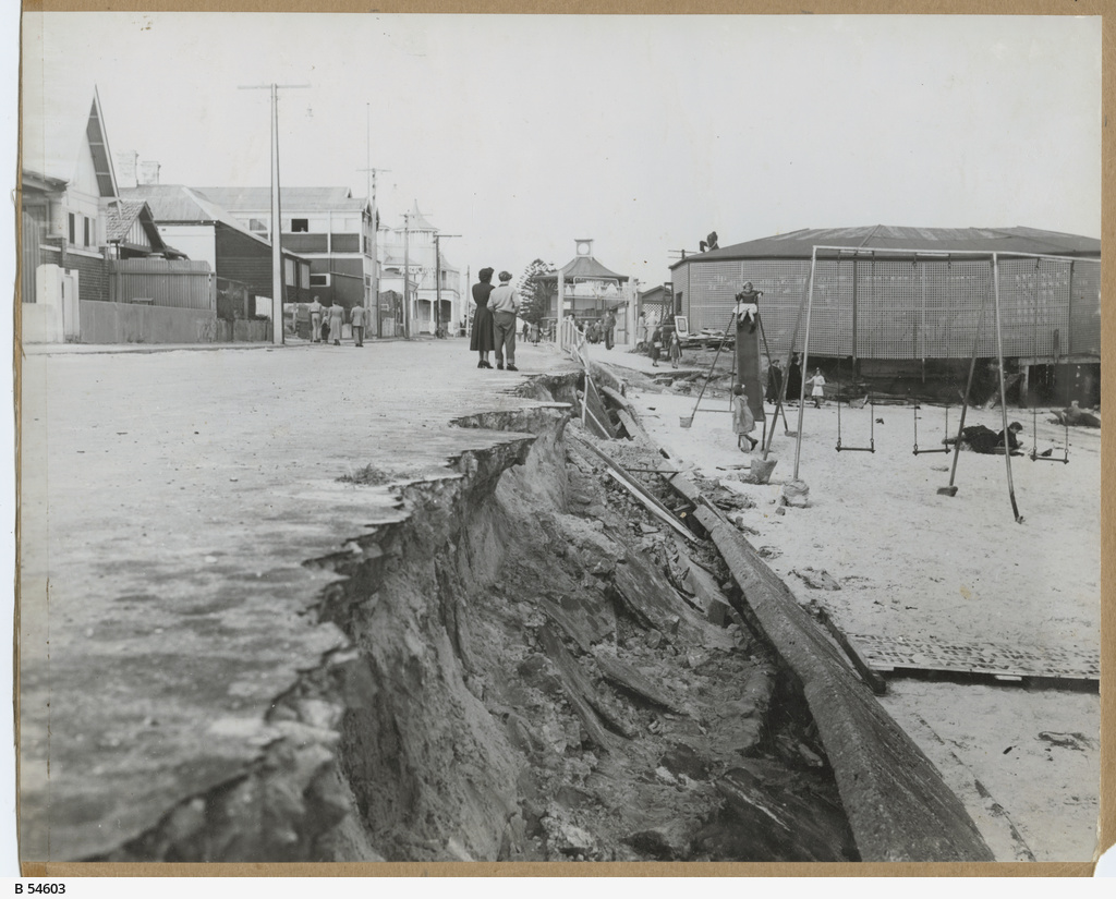 Damage at a Henley Beach playground after a storm • Photograph • State ...