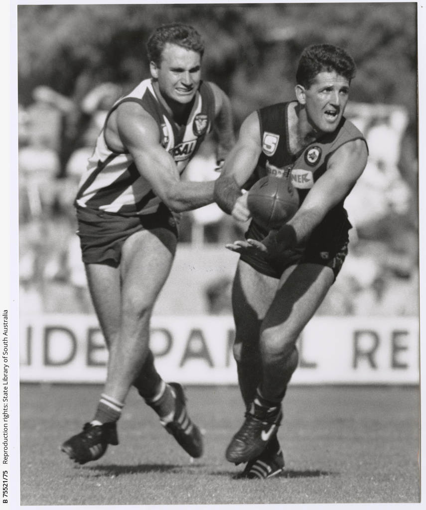 Photographs of West Adelaide and other football clubs at matches and ...