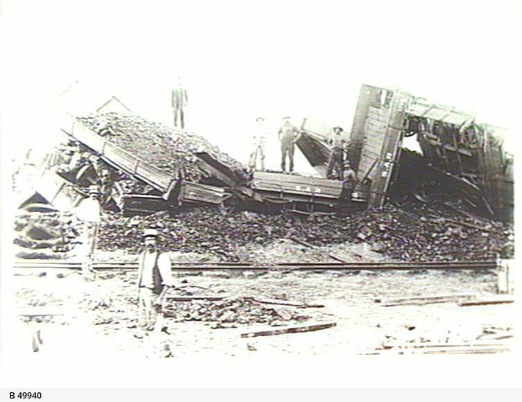 S. A. R. train crash • Photograph • State Library of South Australia