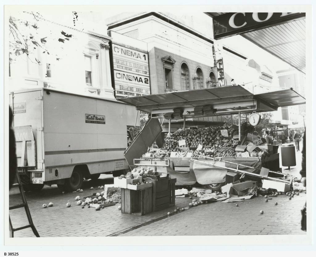 Fruit Stall Accident • Photograph • State Library of South Australia