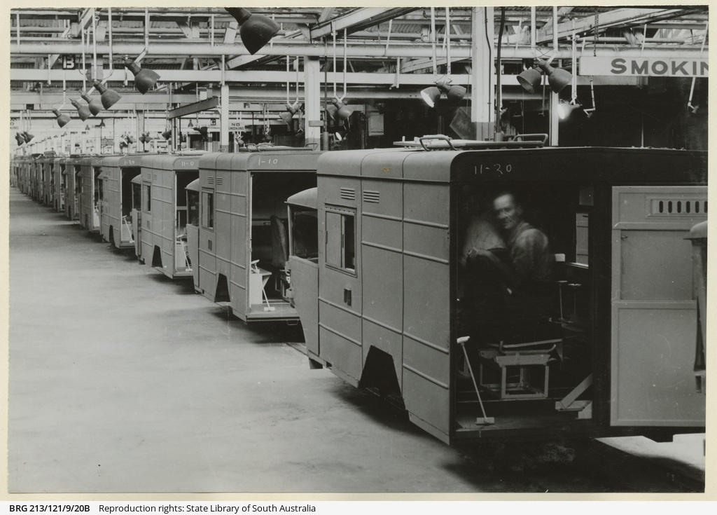 Production facilities at General Motors-Holden's Limited during World ...