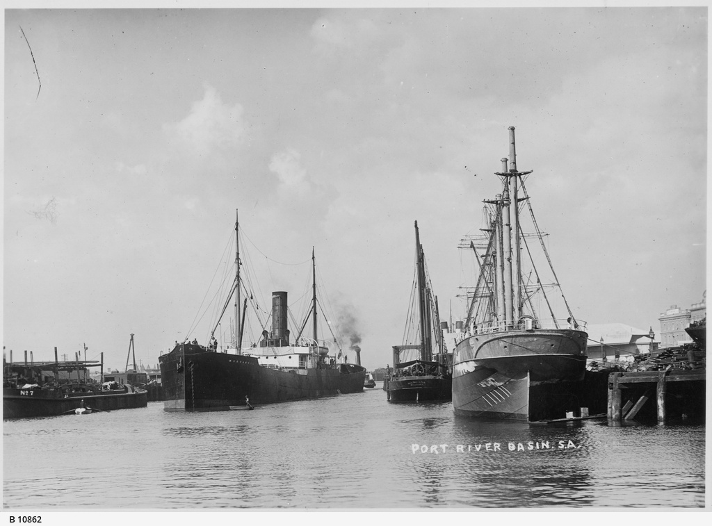 Shipping in Company's Basin, Port Adelaide • Photograph • State Library ...