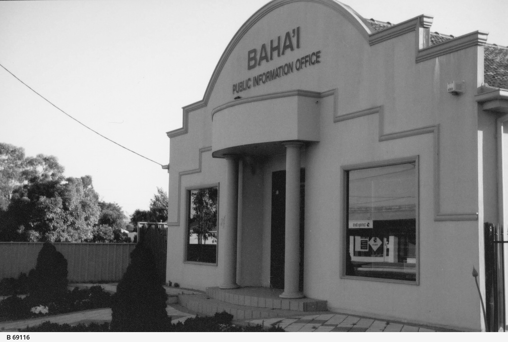 Baha'I Information Office • Photograph • State Library of South Australia