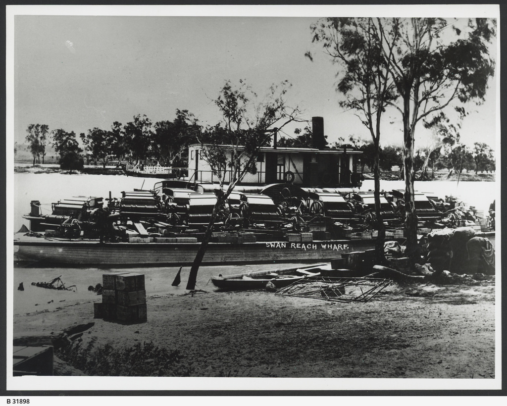 Wharf at Swan Reach • Photograph • State Library of South Australia