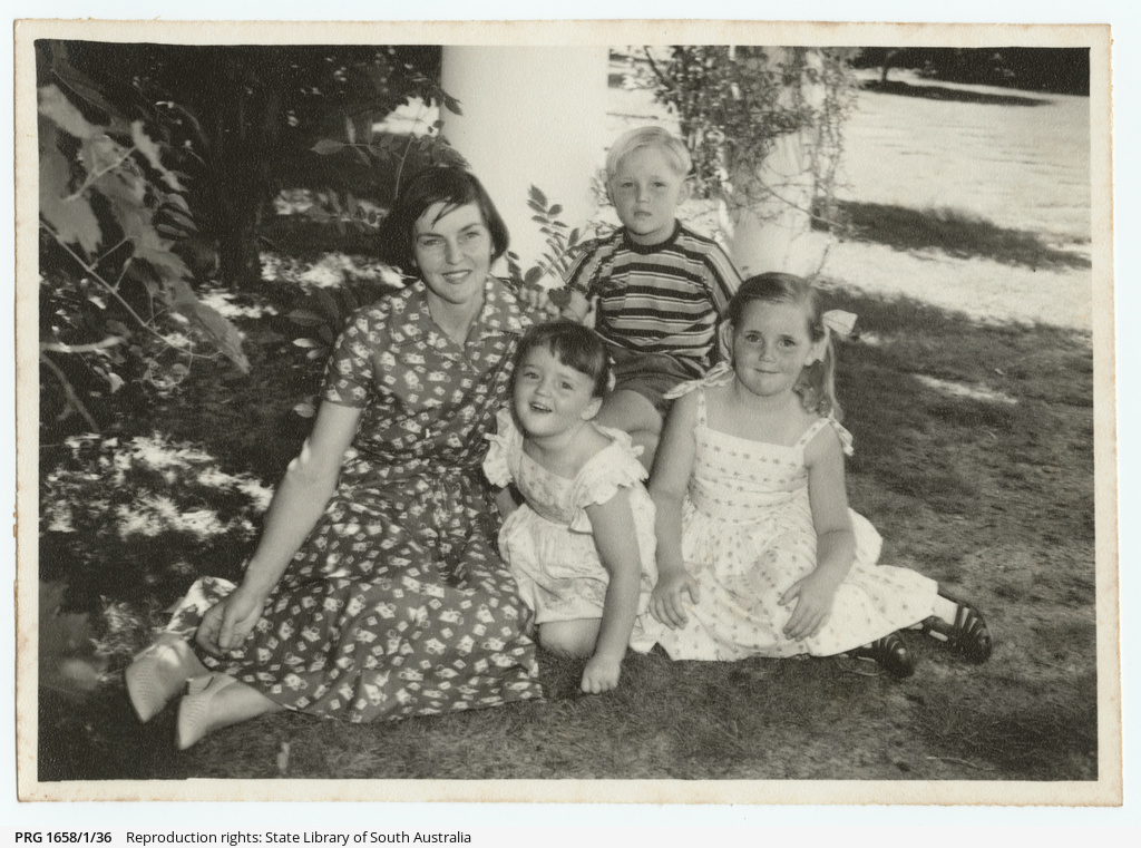 Katherine Ann (Sue) Bromley with her children • Photograph • State ...