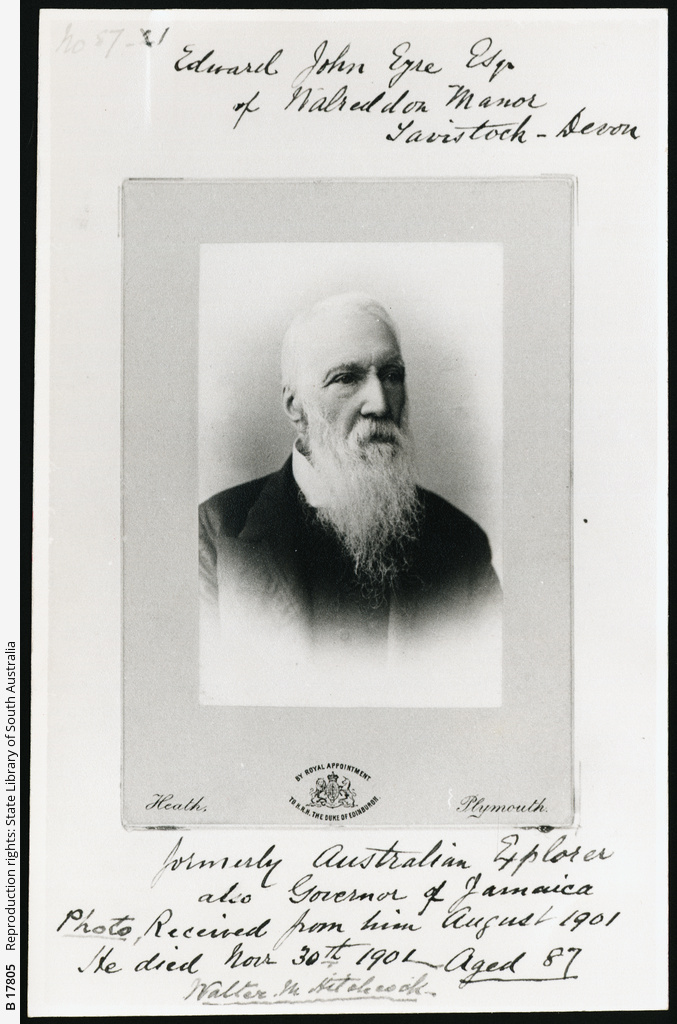 Edward John Eyre • Photograph • State Library of South Australia