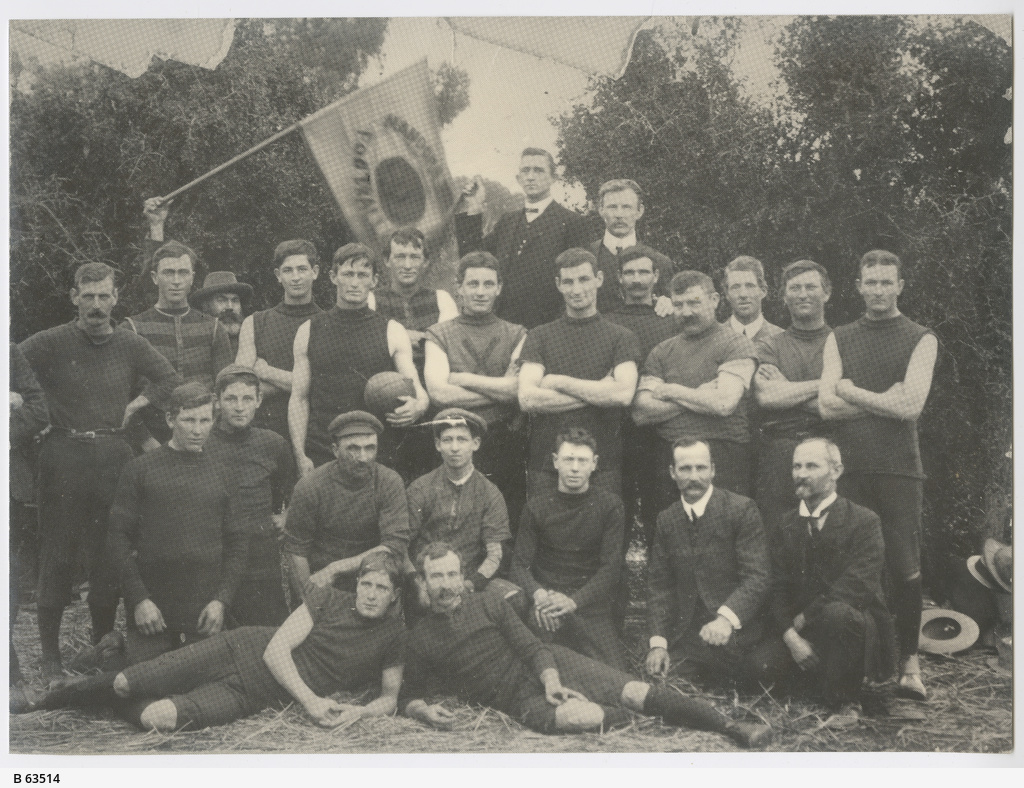 Members of the Manoora Football Club • Photograph • State Library of ...