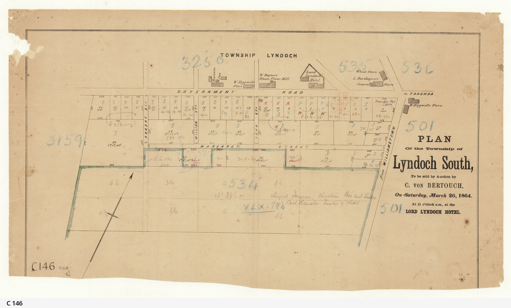 Plan of the township of Lyndoch [cartographic material] • Map/chart ...