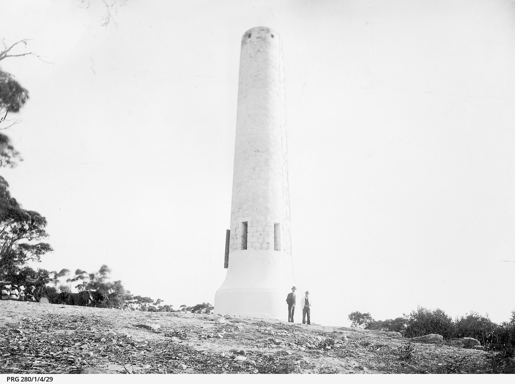 Flinders column, Mount Lofty • Photograph • State Library of South ...