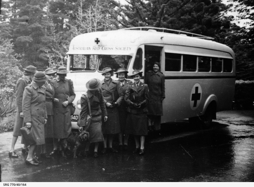 Red Cross bus • Photograph • State Library of South Australia