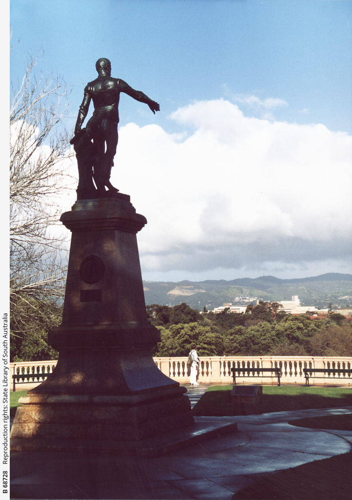 Colonel Light statue, Montefiore Hill • Photograph • State Library of ...