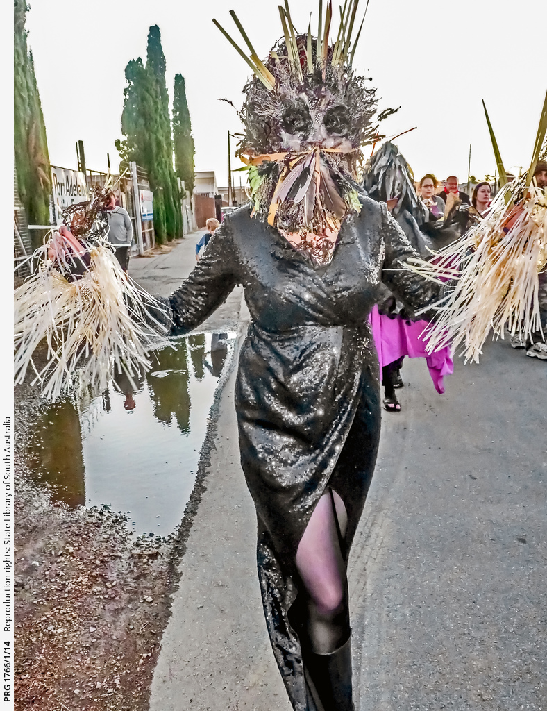 Sequin monster at the Dancing Monsters Emerge community procession ...
