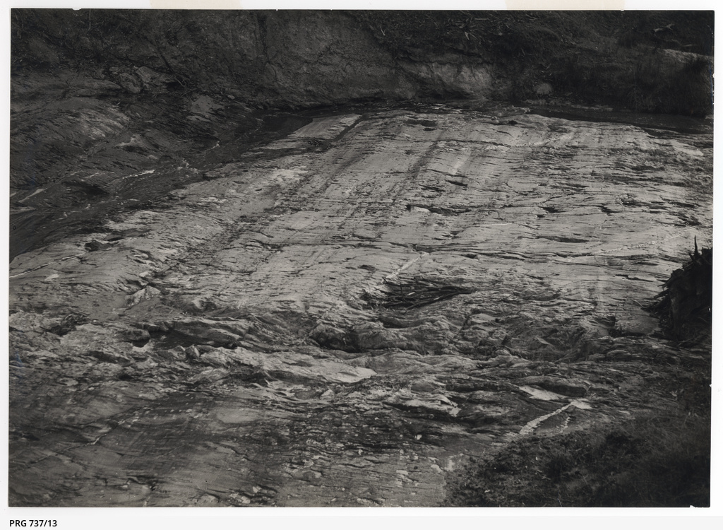 Permo Carboniferous glaciated pavement, Inman Valley • Photograph ...