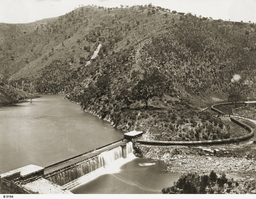 Torrens Gorge Weir • Photograph • State Library of South Australia