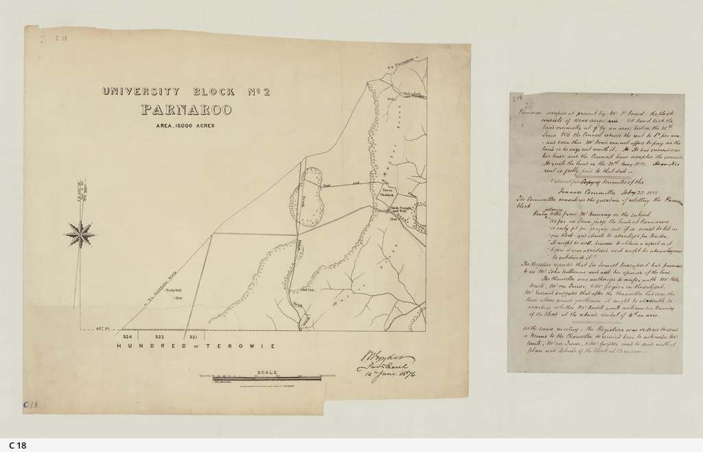 University Block no. 2 Parnaroo [cartographic material]/ G.W. Goyder ...