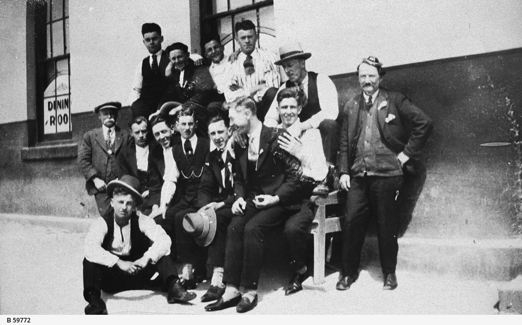 Football supporters celebrating at Goolwa • Photograph • State Library ...