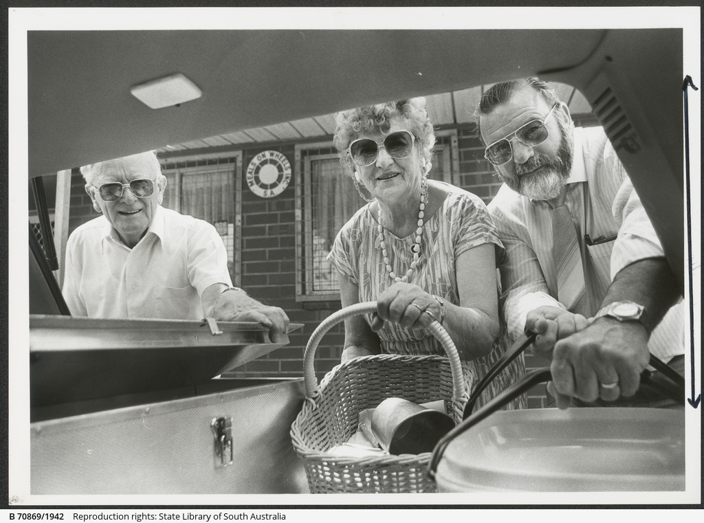 Osborne Meals on Wheels volunteers (from left) Clem Cook, Joanne Tucker ...