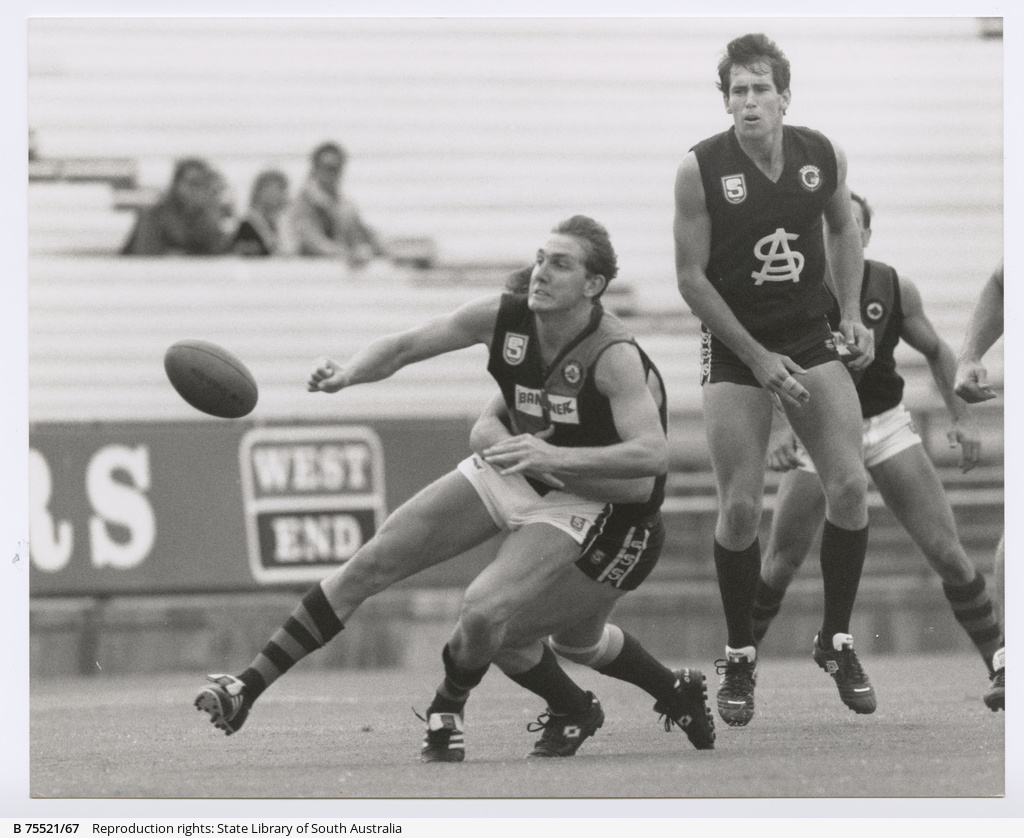 Photographs of West Adelaide and other football clubs at matches and ...