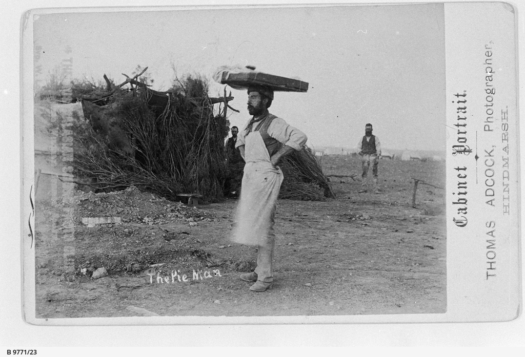 The pie man at Teetulpa gold field • Photograph • State Library of ...