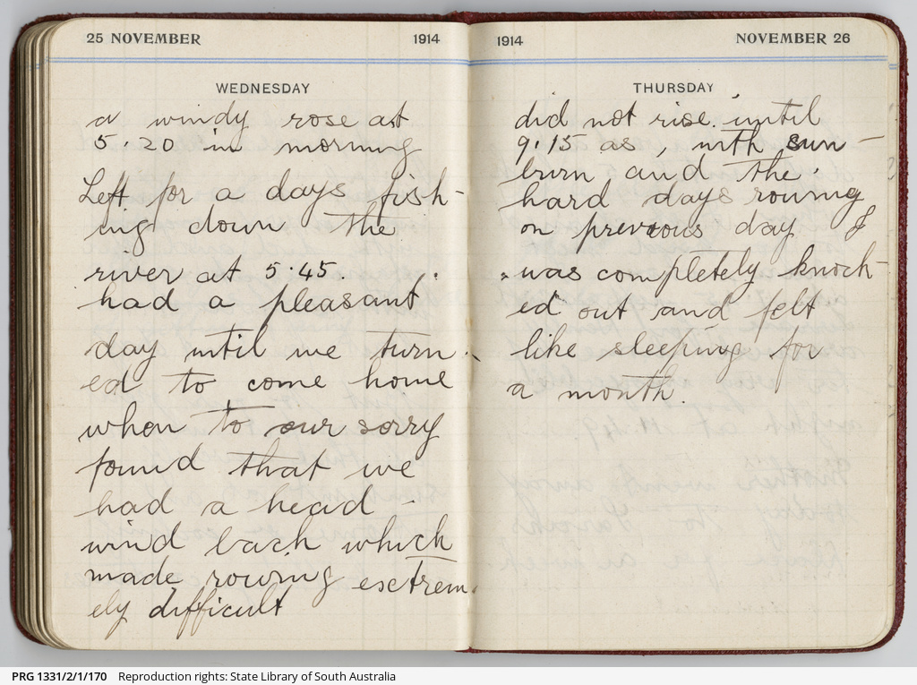 Diary of Frederick Leopold Terrell, 1914 • Manuscript • State Library ...
