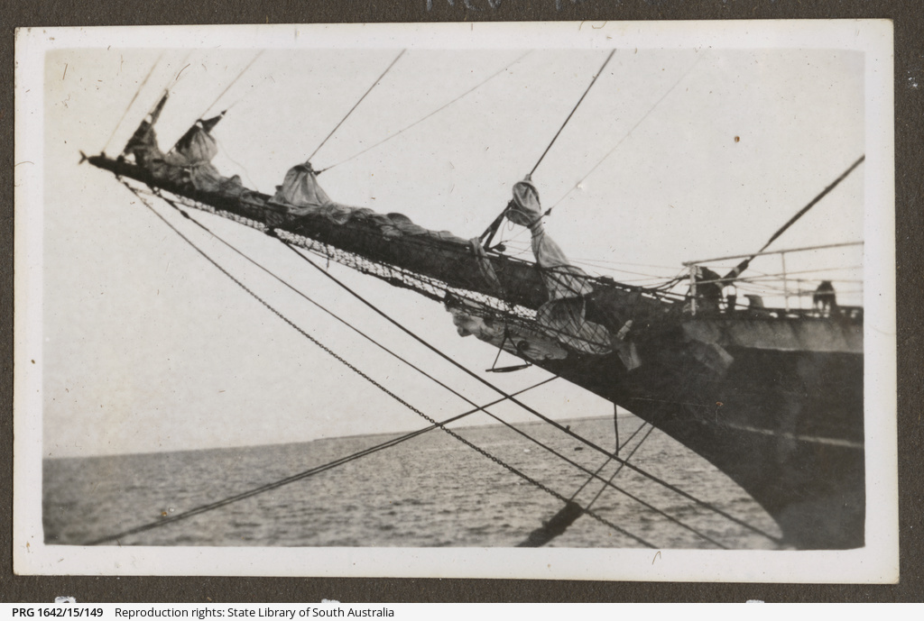 Bow and figurehead of 'Ponape' • Photograph • State Library of South ...