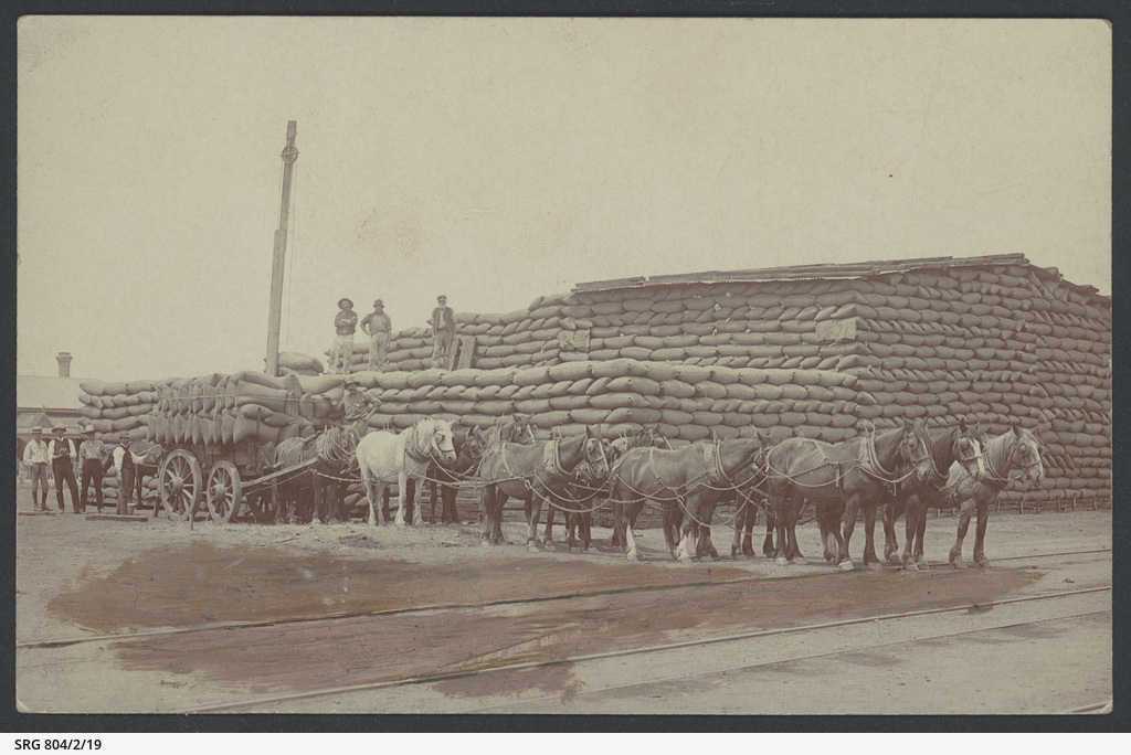 Wheat stack • Photograph • State Library of South Australia