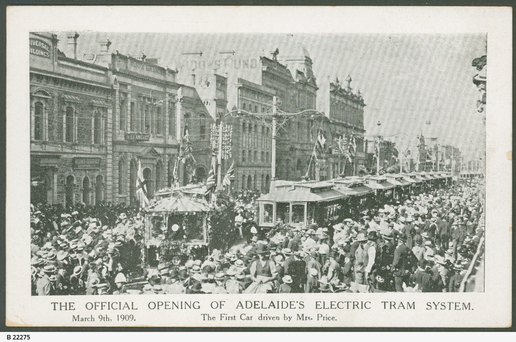 Electric Tram Opening • Photograph • State Library of South Australia