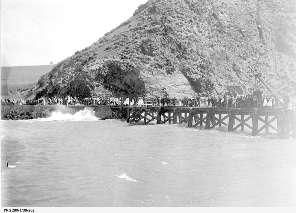 New jetty at Second Valley • Photograph • State Library of South Australia