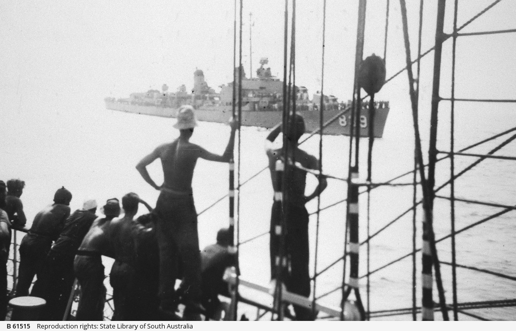 USS Power DD839 along side the 'Viking' • Photograph • State Library of ...