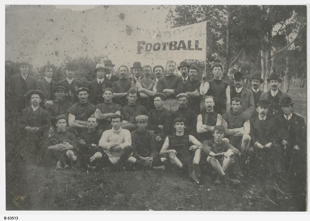 Members of the Manoora Football Club • Photograph • State Library of ...