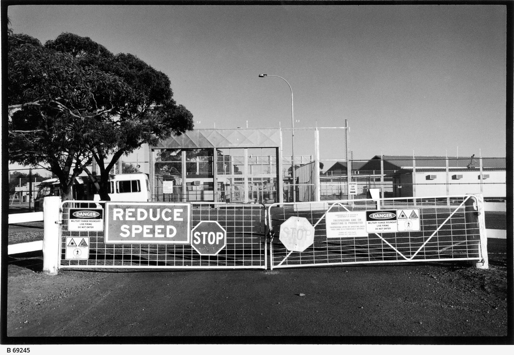Main entrance at the Baxter Detention Centre • Photograph • State ...