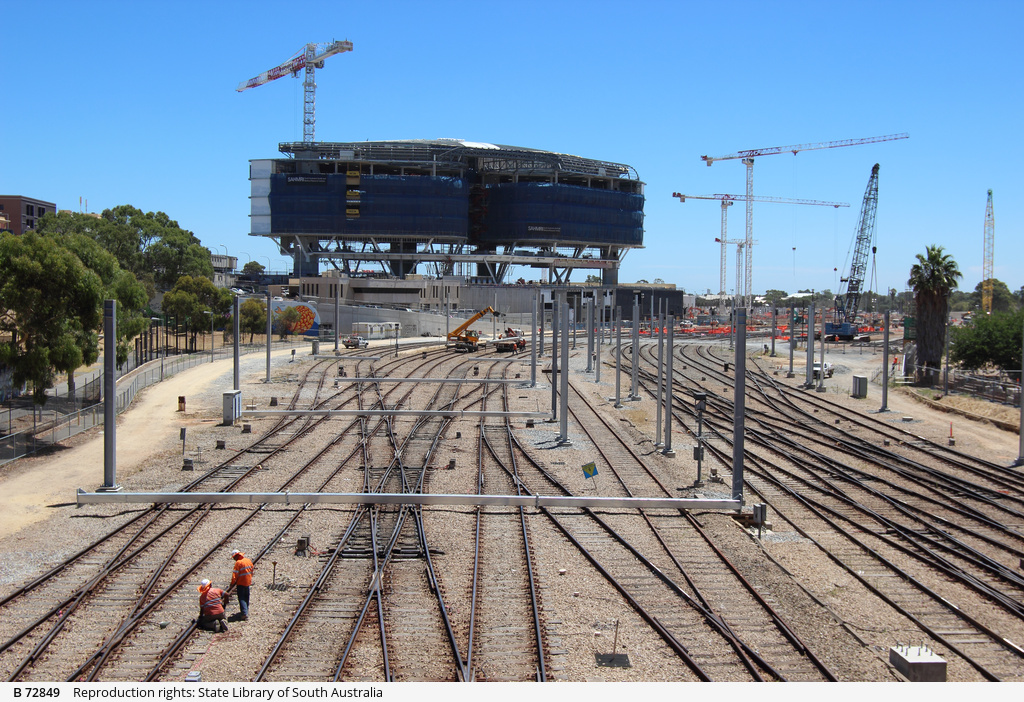 Adelaide rail yard redevelopment • Photograph • State Library of South ...