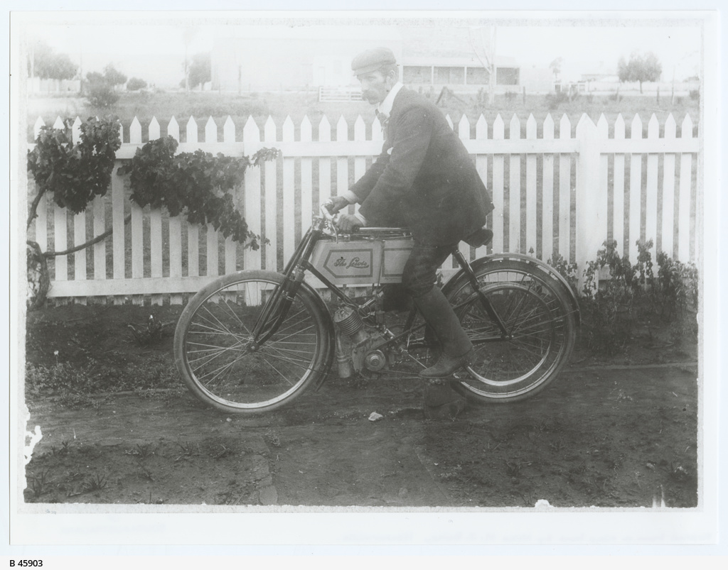 "Lewis" Motorcycle • Photograph • State Library of South Australia